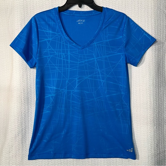 bcg | Tops | Bcg Royal Blue V Neck Short Sleeve Top Size Medium | Poshmark
